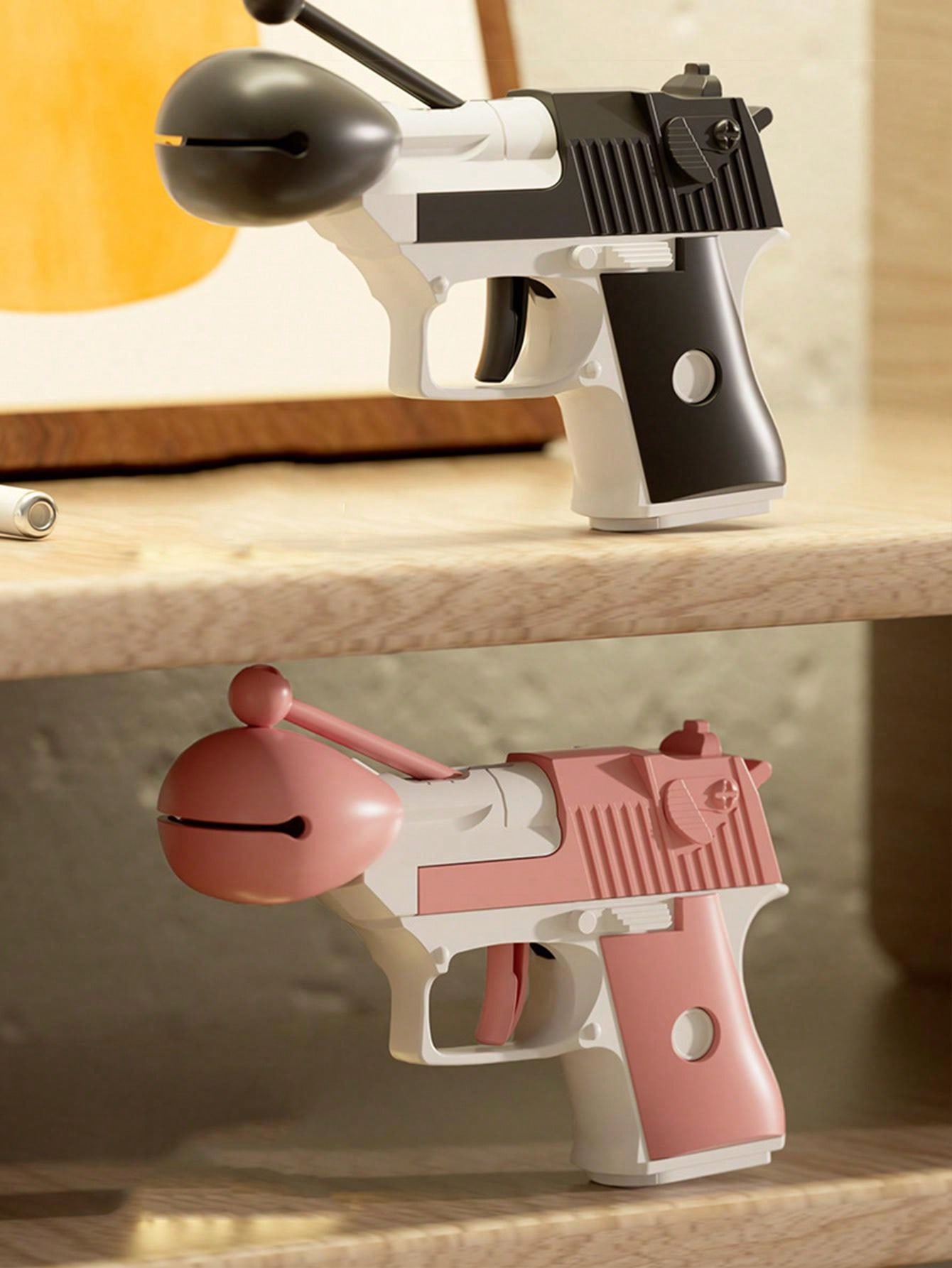 Wooden Fish Shaped Relief Stress Toy Gun For Kids, With One Carrot And ...