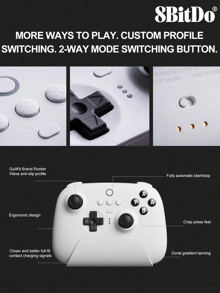 8Bitdo Ultimate Controller Compatible With Switch, PC Windows And Steam ...