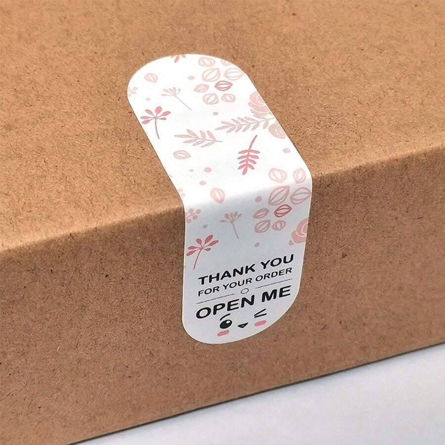 100pcs/Pack Cute Emoticon Rectangle Stickers For Gift Boxes, Sealing ...