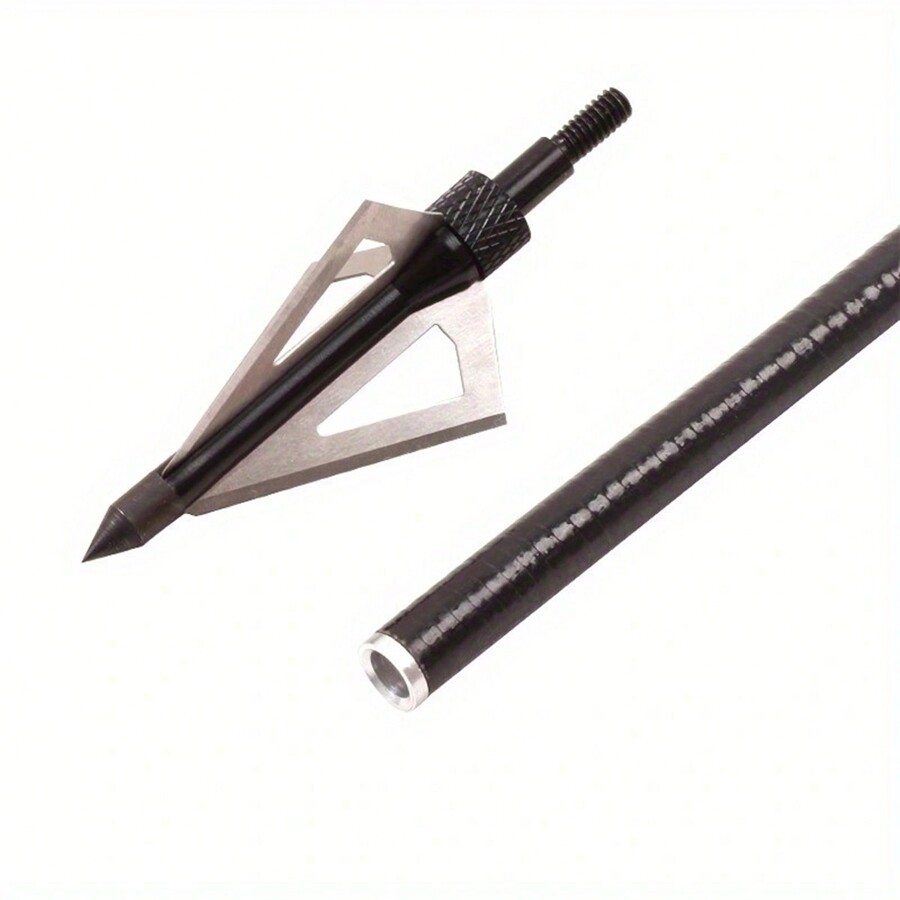 6 Pcs 100 Grain 3 Fixed Blade Hunting Broadheads Archery Arrow Hunting ...