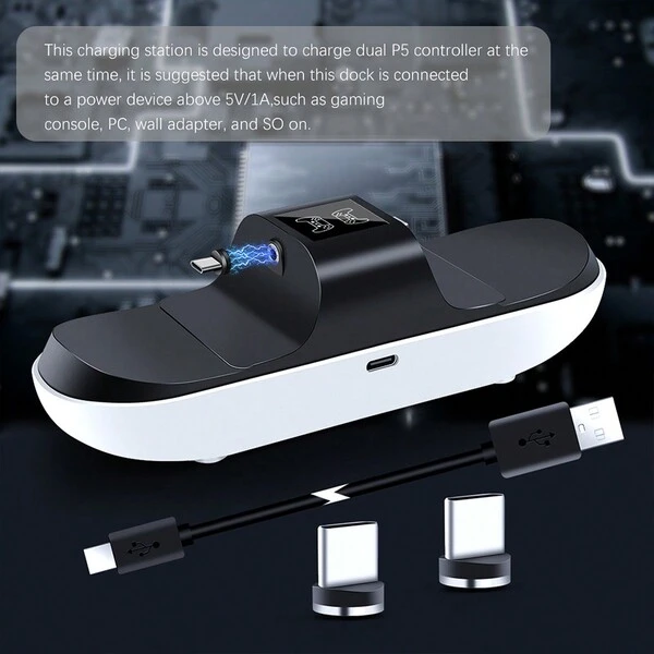 Gp5-1626 Latest Magnetic Charging Dock For Ps5 Controller, Dual ...