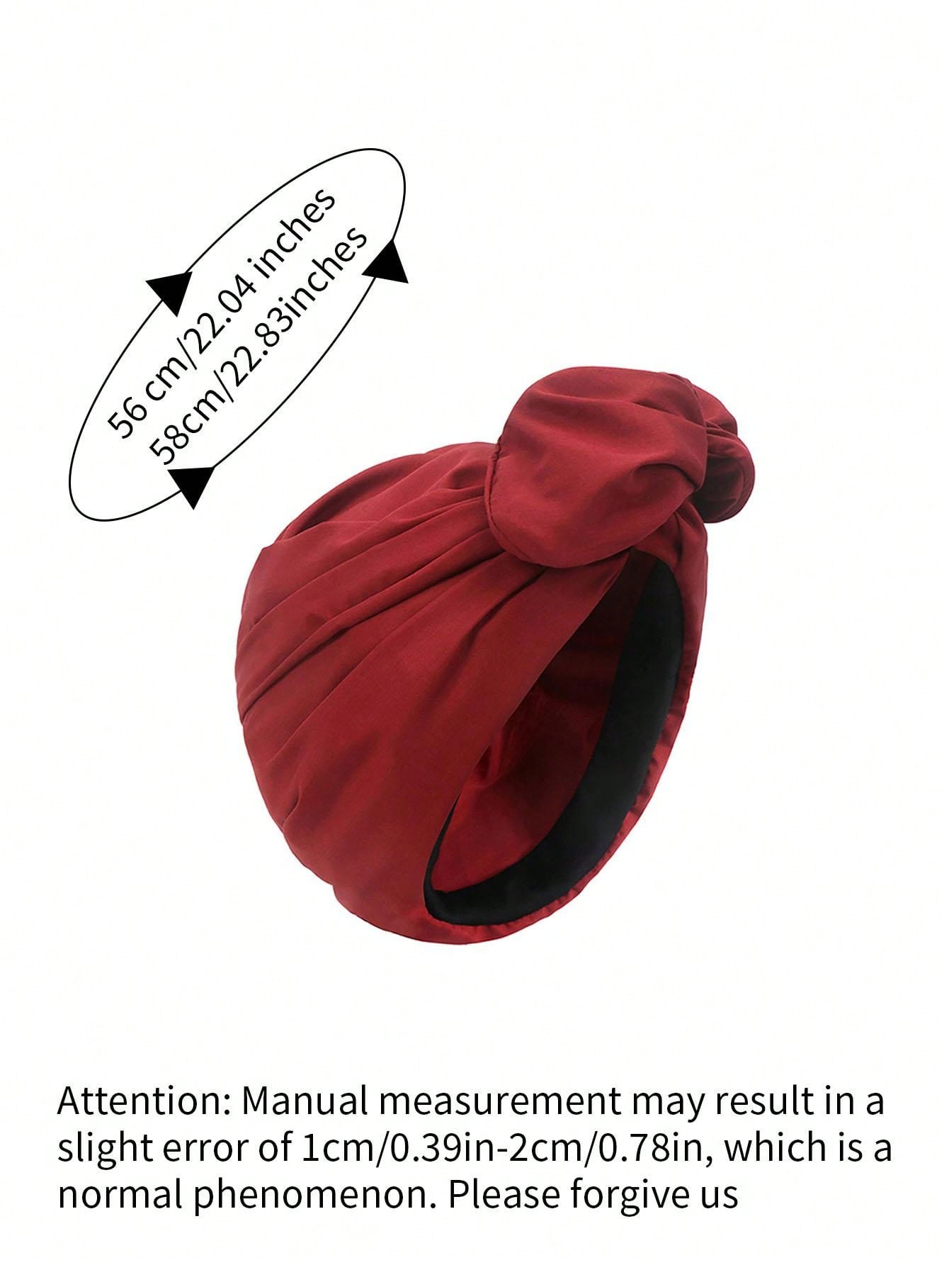 1 Piece Solid Color Multi-Color Women'S Cross Turban Hat Adult Fashion ...