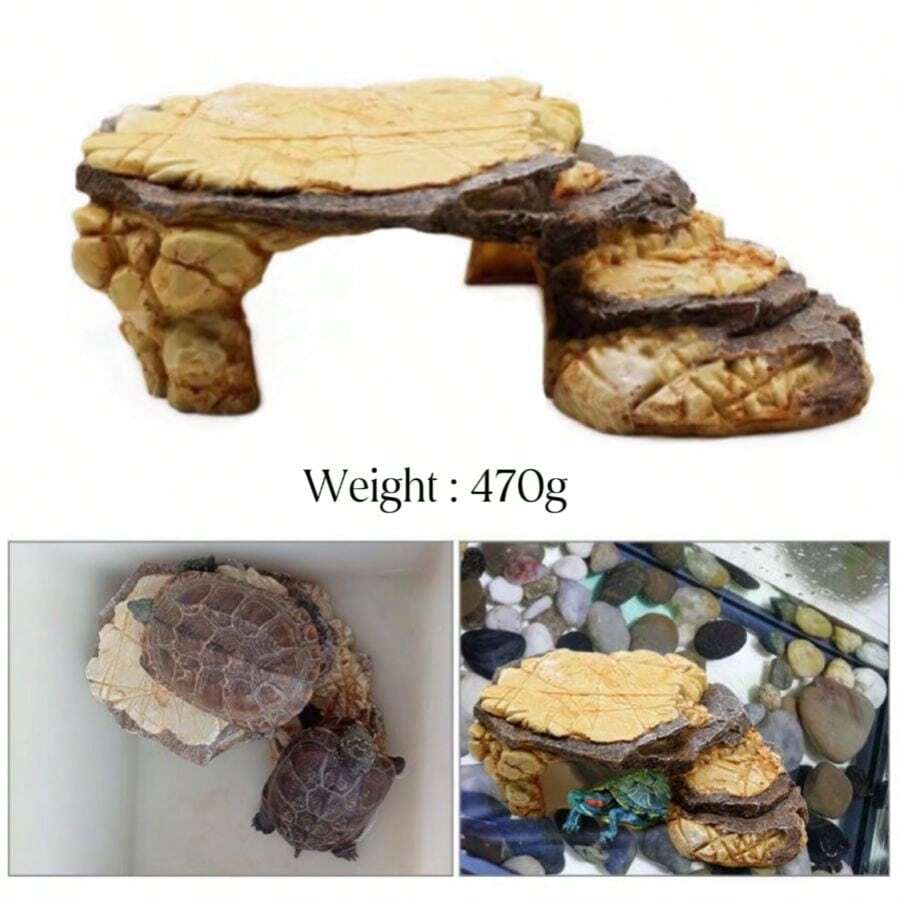 Turtle Hideaway House Basking Platform, Brazilian Turtle Tank Basking ...