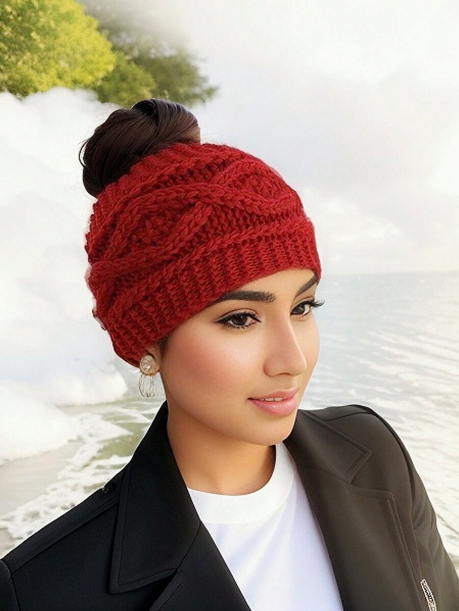 Women Winter Ear Warmer Headband Crocheted Warm Head Wraps,Women's ...