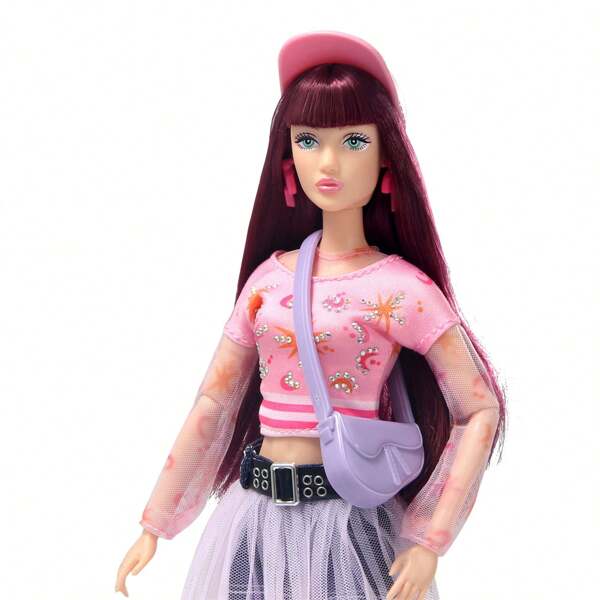 Fashion Model Doll, Pink Lady, Jointed & Posable Handmade Doll For ...
