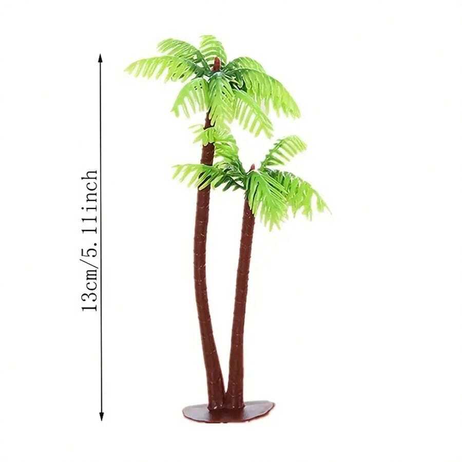 5/10pcs Artificial Model Trees, Mini Plastic Coconut Trees, Simulated ...