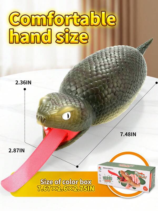 Prank Squishy Stretchy Snake Gag Toy, Squeeze Triggers Tons Of Laughs ...