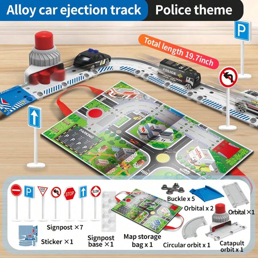 Multi-Functional Portable Map Storage Bag Pretend Ejection Track Race ...