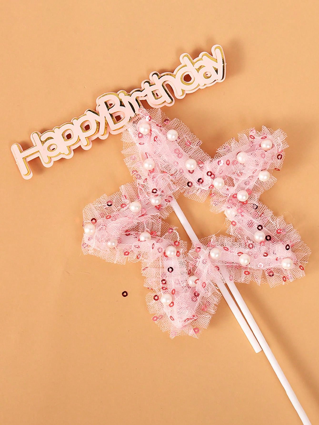 Baking Birthday Cake Decoration Girl's First/1st Year Party Starry ...