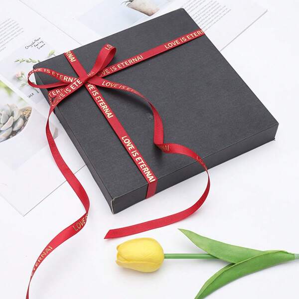 One Roll Of 1cm Hot Stamping Threaded Ribbon Wrapped With Floral ...