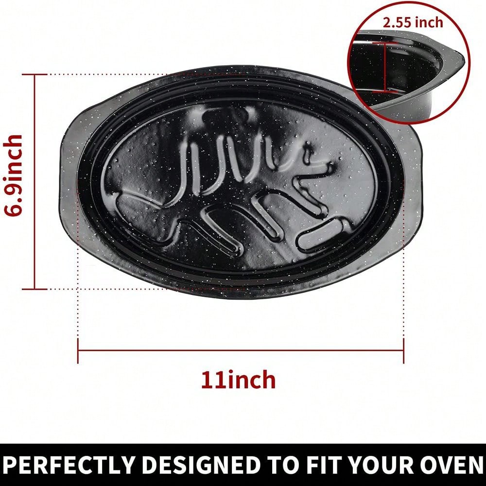 Roasting Pan With Lid, Thanksgiving Turkey Roaster Pan, Extra Large 5lb ...