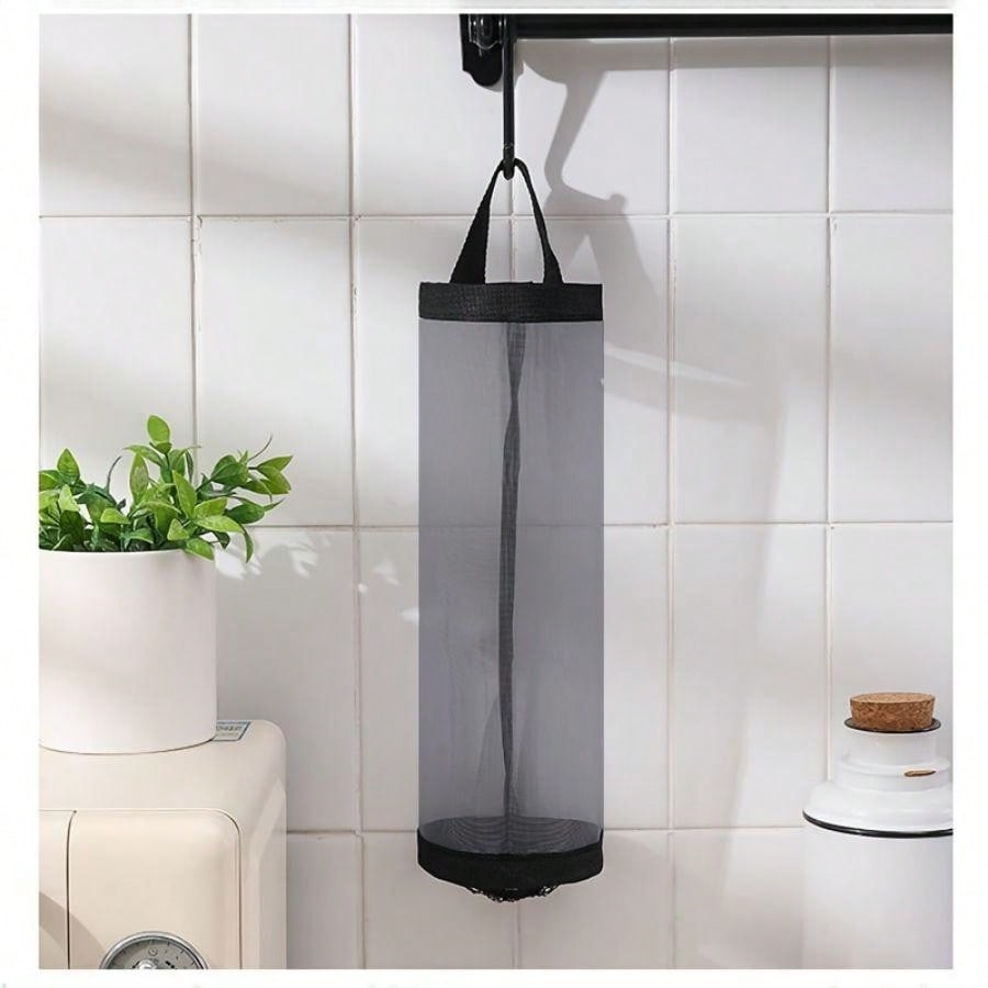 Home Grocery Bag Holder Wall Mount Plastic Bag Holder Dispenser Hanging ...
