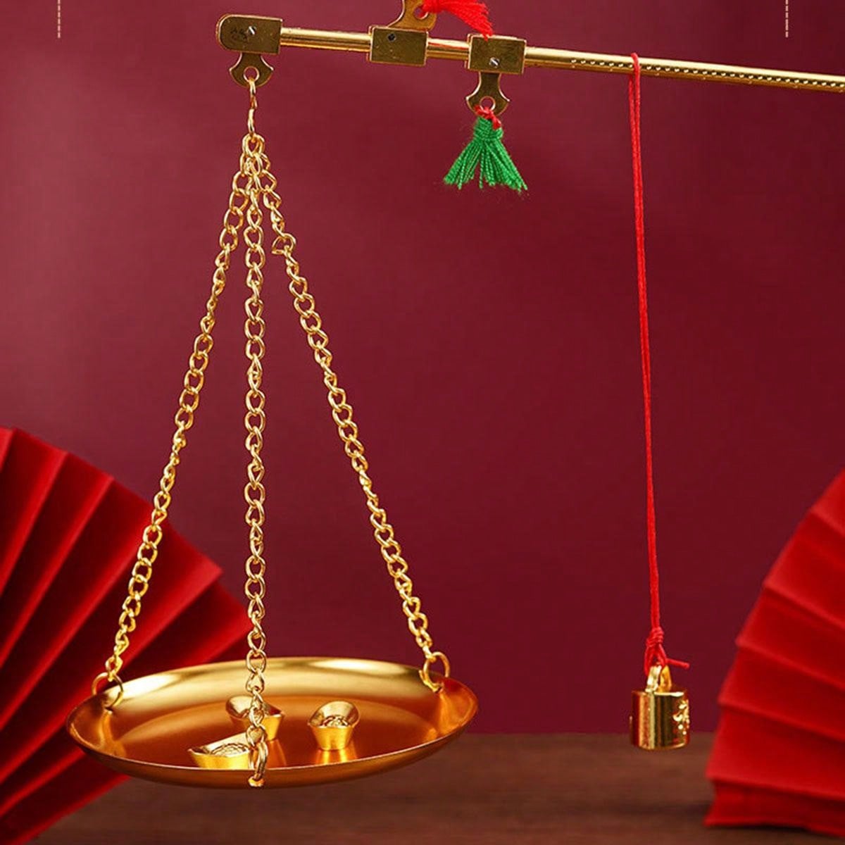 1pc Auspicious Weighing Scale Set For Celebrating Wedding, Housewarming ...