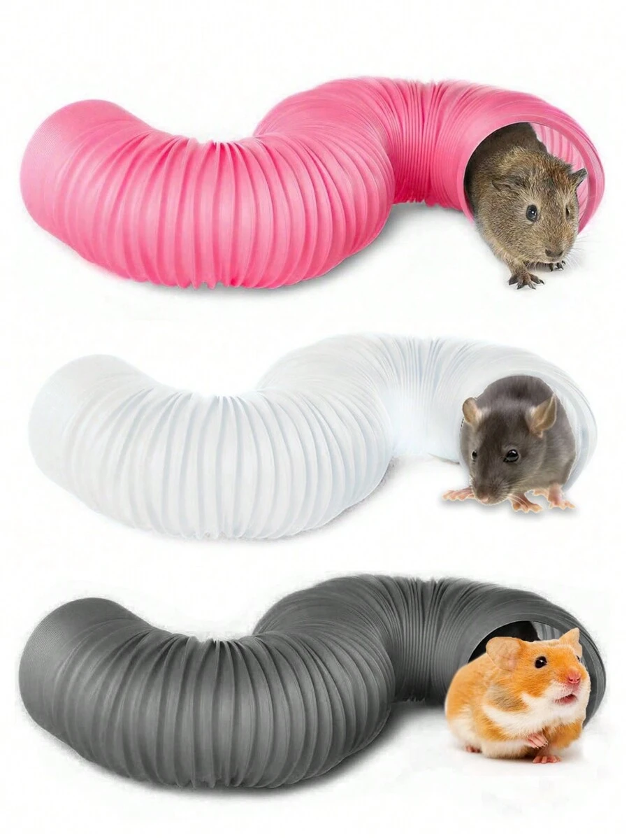 1pc Small Pet Hamster & Guinea Pig Tunnel Fun Flexible Expandable ...