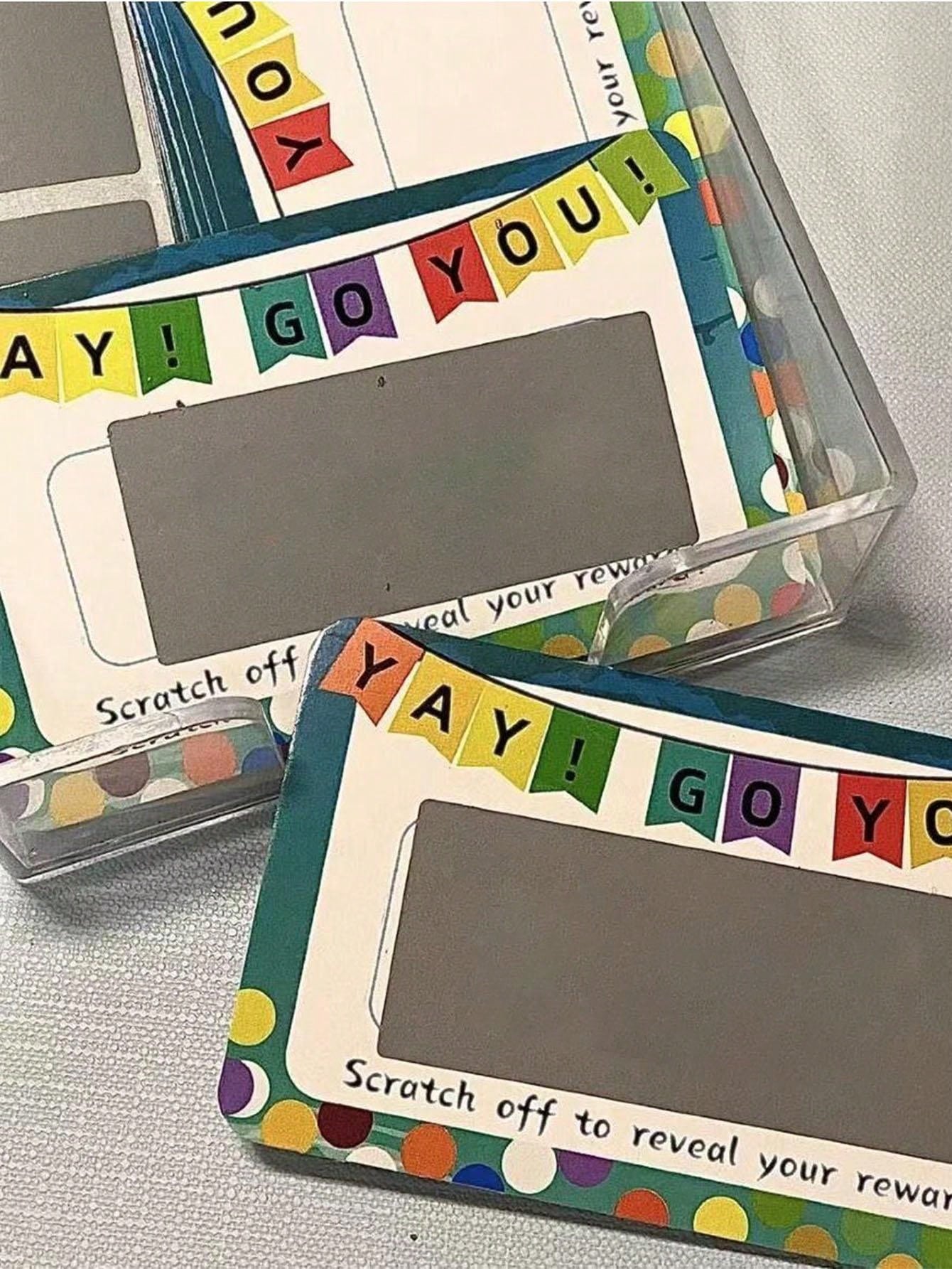 50pcs/Set Creative DIY Scratch-Off Cards Handwritten Valentine's Day ...