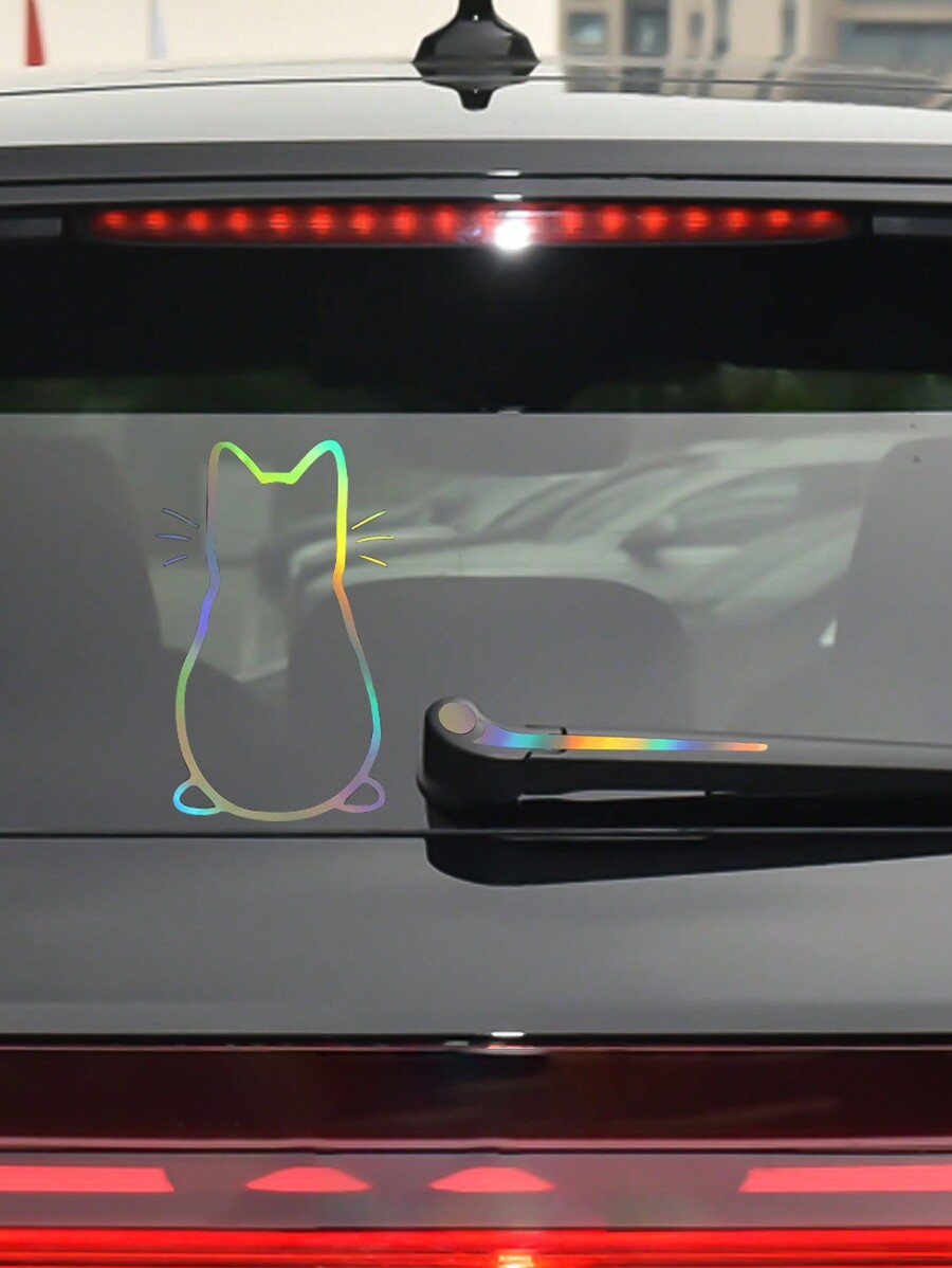 Cat Design Rear Windshield Wiper Decal For Car | SHEIN USA
