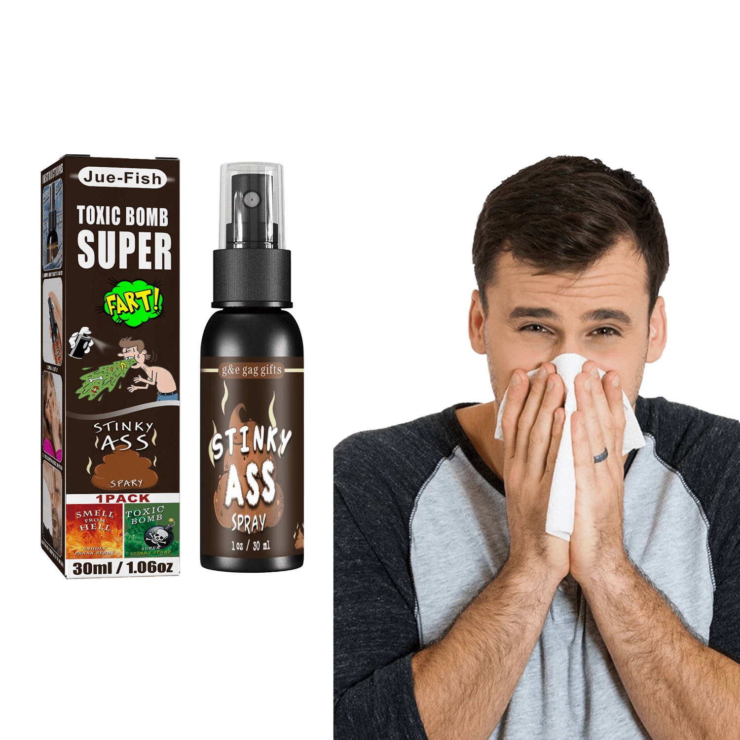 Stinky Fart Spray, Poop Smell, April Fool's Day Prank Toy, Spoof Stink ...