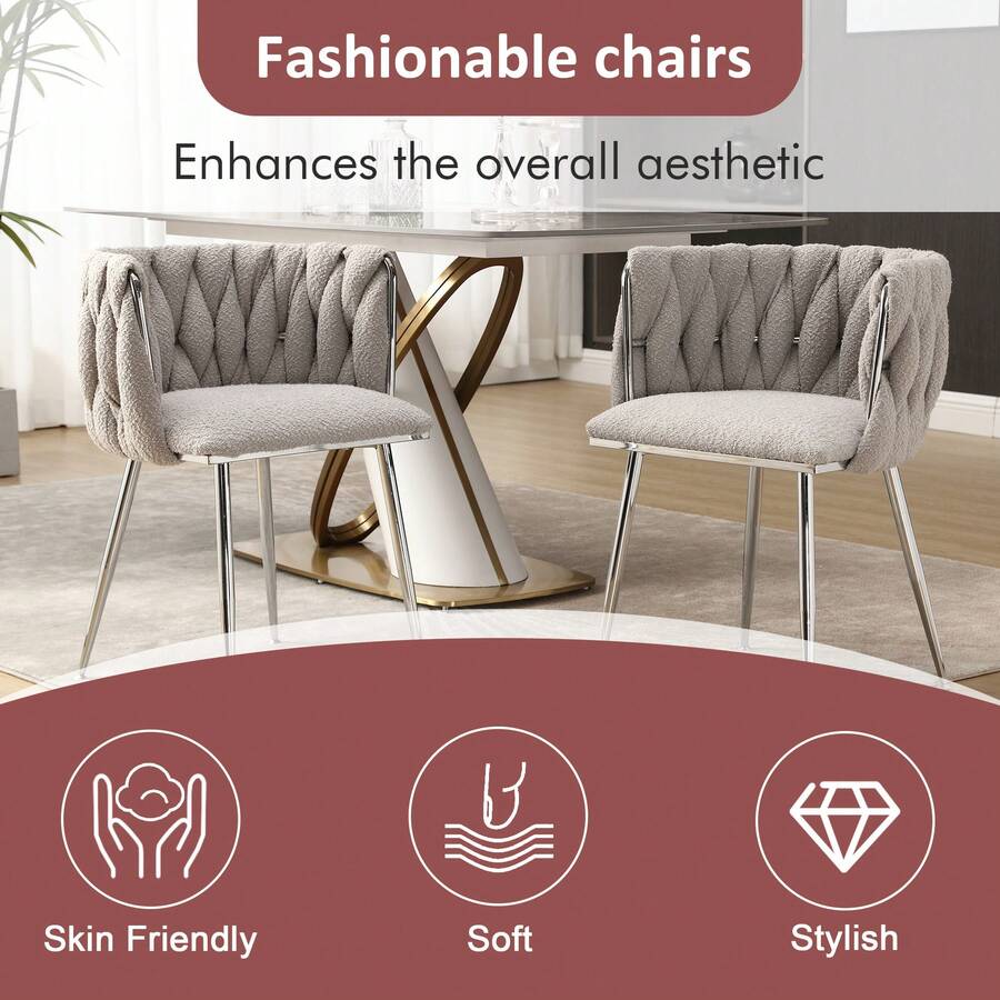 HOMEFUN Leisure Dining Chairs Accent Chair Velvet Accent Lounge Chair ...