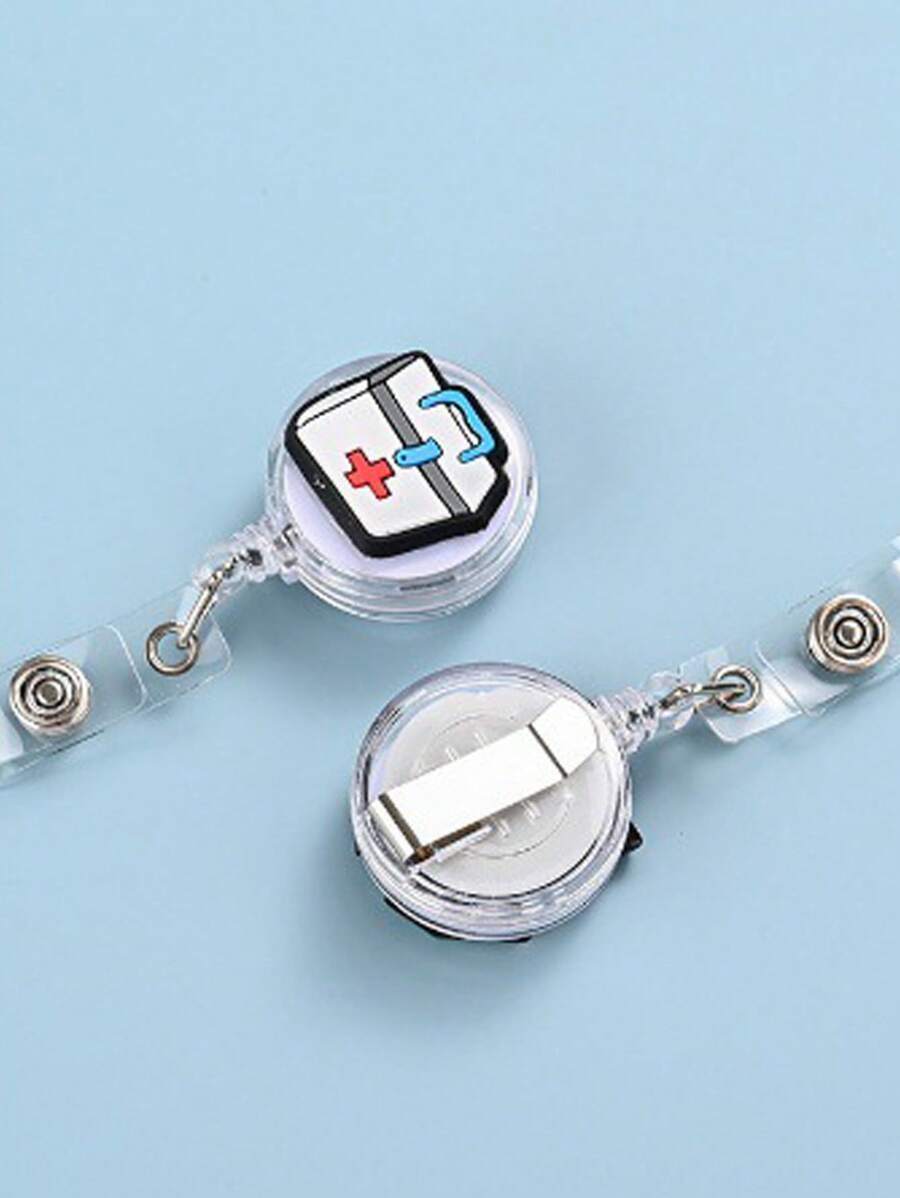 10pcs Scalable Hospital Nurse Badge Holders With Retractable Reel And ...