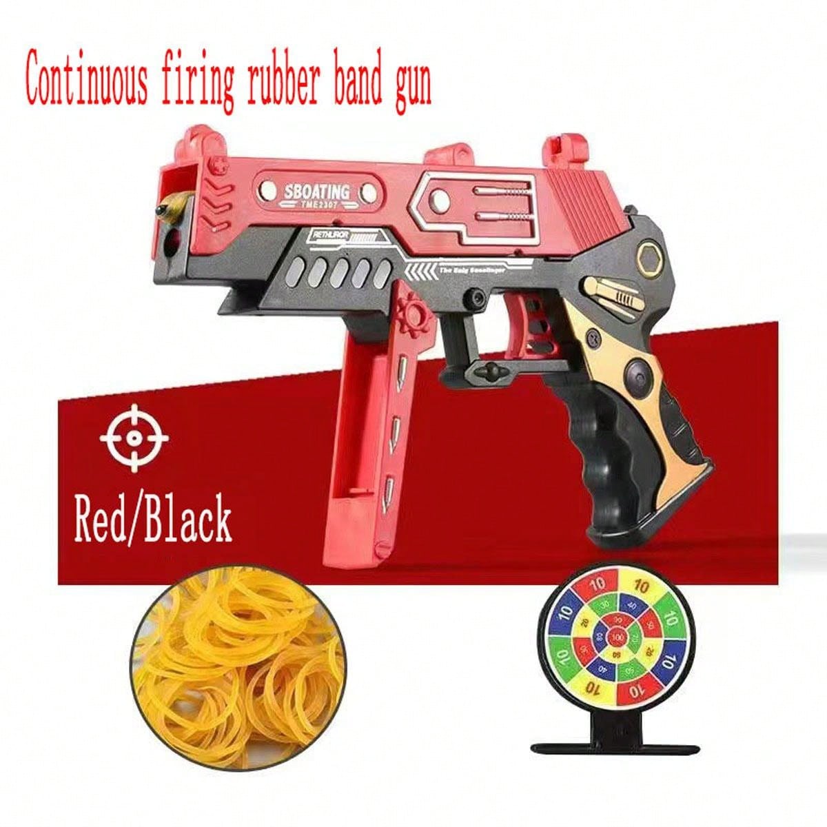 Large Foldable Rubber Band Gun Rubber Band Launcher 6/8 Burst Shooting ...