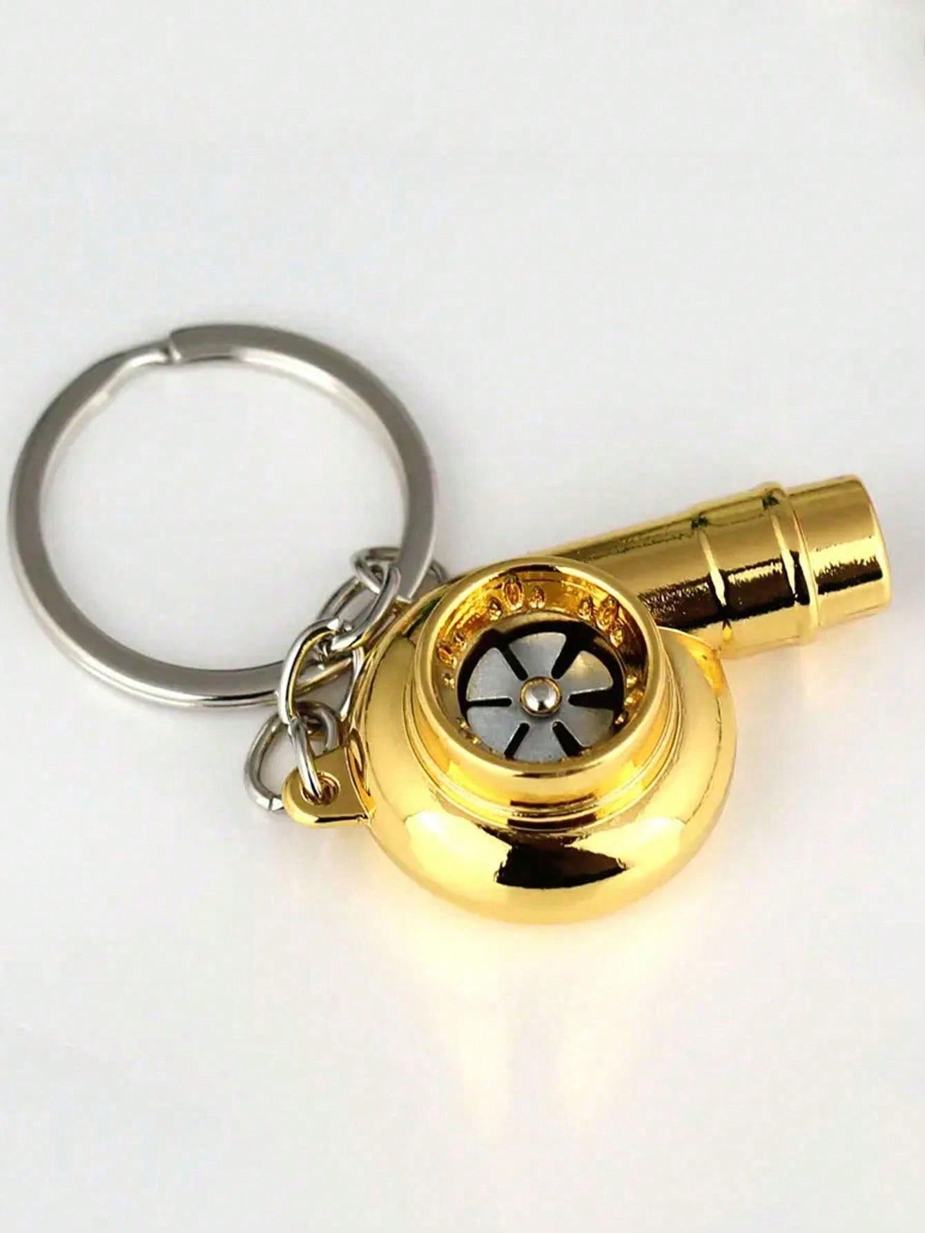 1PC Real Turbo Keychain Sleeve Bearing Spinning Turbo Key Chian Auto ...