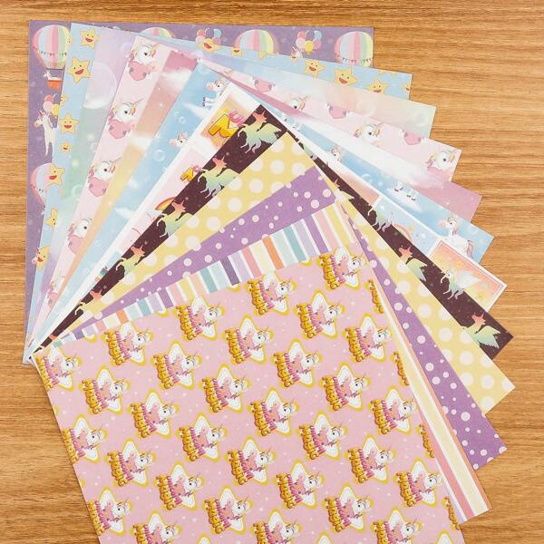 12 Sheets 6x6inch My Magical Unicorn Scrapbook Paper Scrapbooking ...