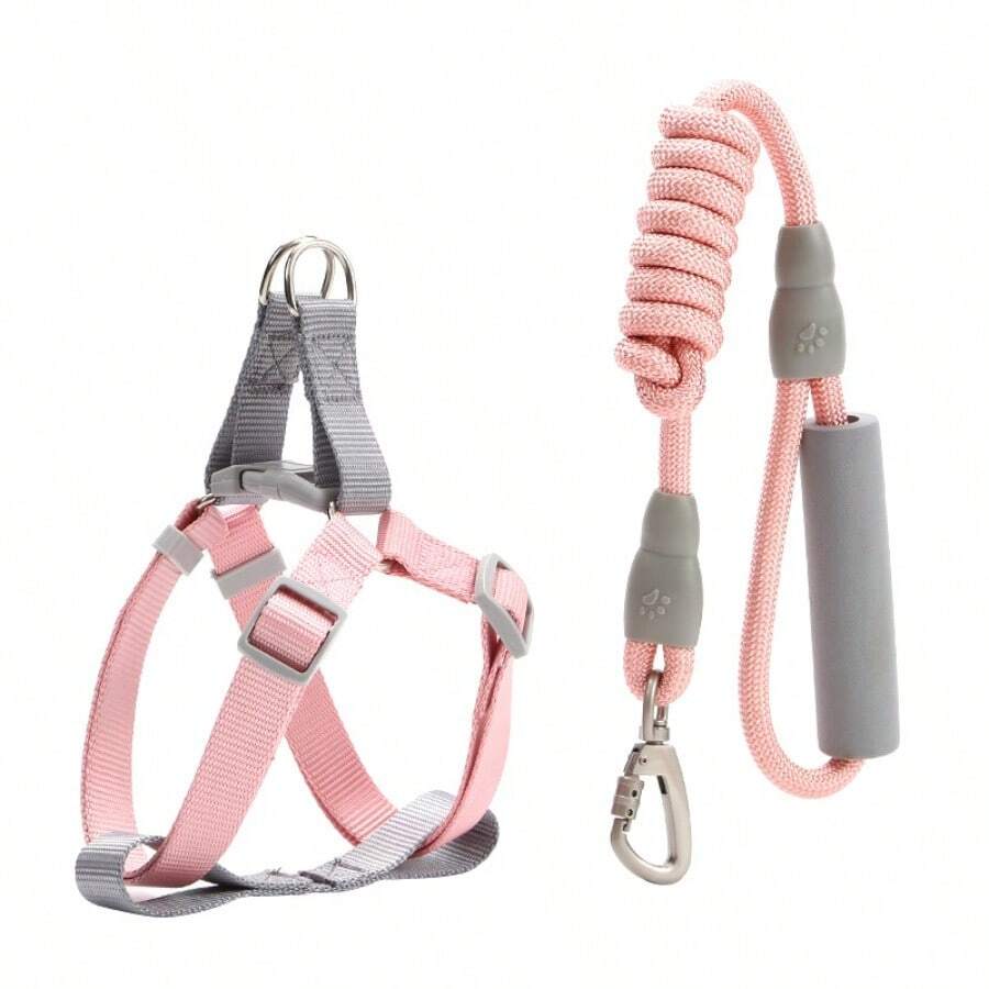 New Pet Supplies Macaron Color Round Rope Harness Traction Rope ...