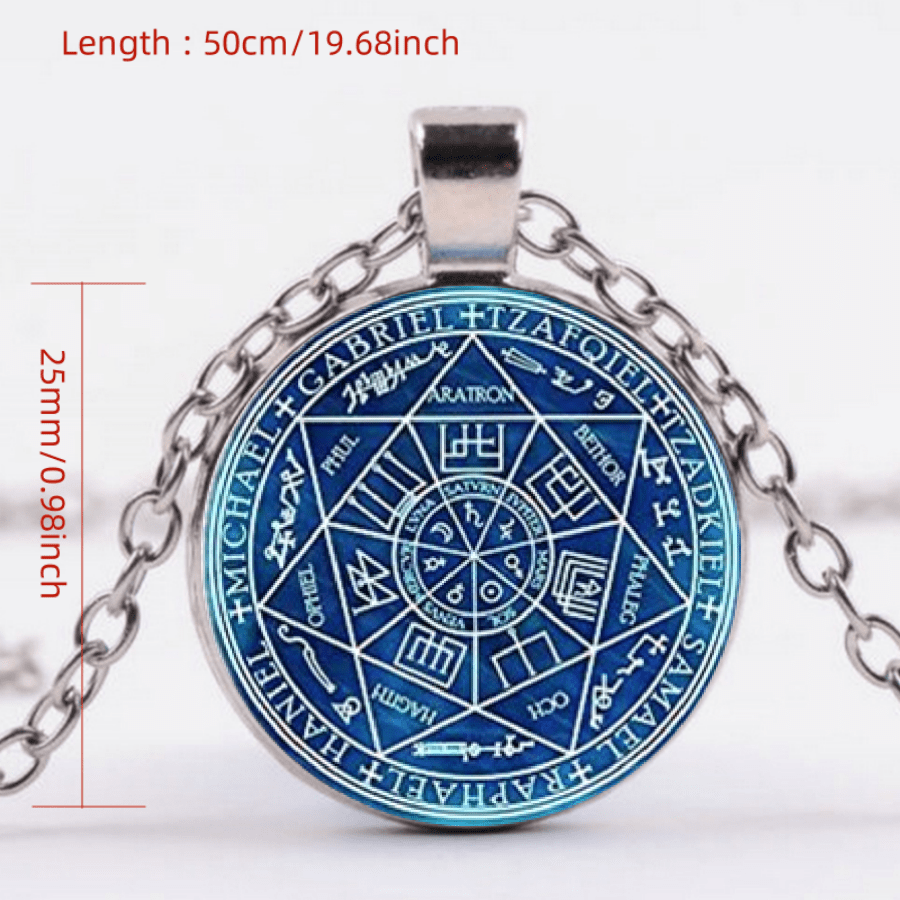 1 Pc Seven Archangels Sigil Necklace | The Seal Of The Seven Archangels ...