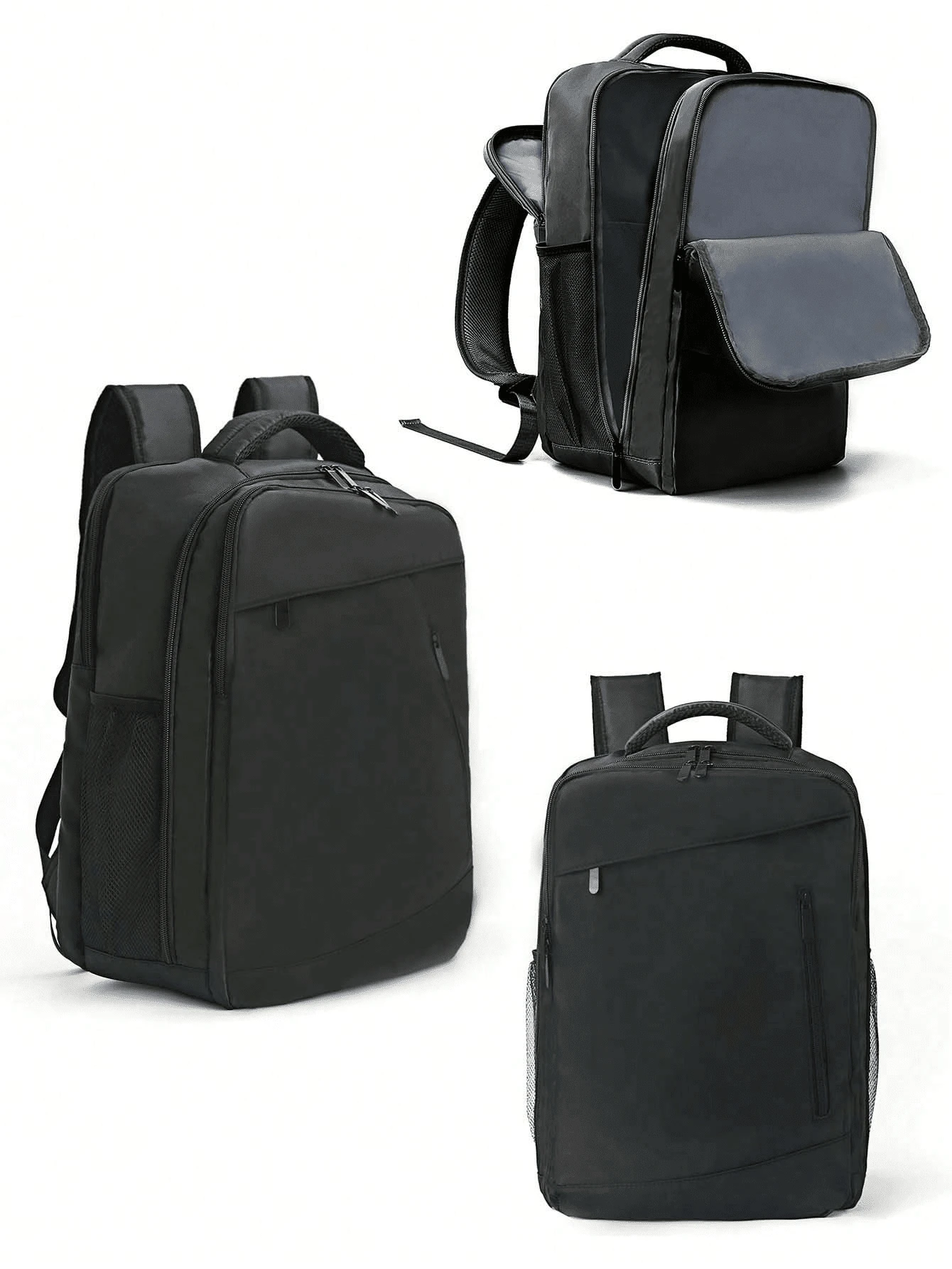 Release Buckle Decor Functional Backpack Laptop Backpack Business ...