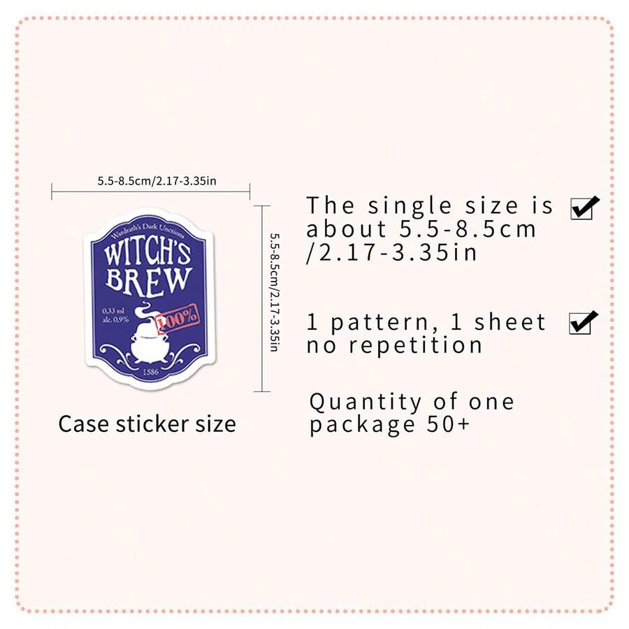 50pcs Decorative Tablet Stickers For Drug Labels With Doodles | SHEIN USA