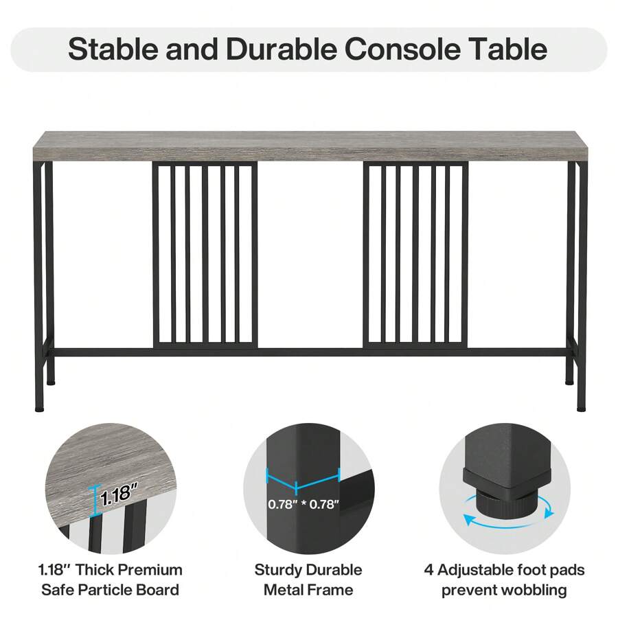 Tribesigns Extra Long Console Table 70.9 Inch Long Narrow Console Table ...