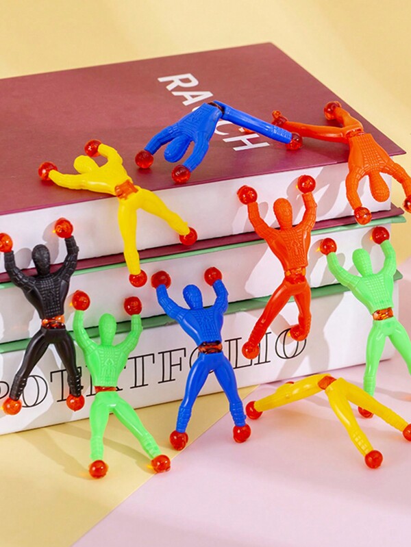 6 Random Colors Of Wall-Crawlers, Wall-Climbing Spiders, Sticky ...