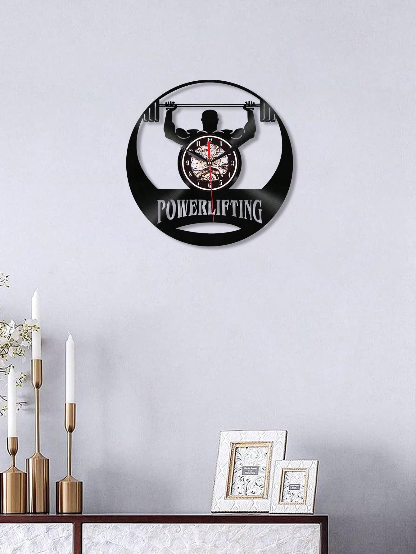 1 Pc, Vinyl Record Wall Clock. Seven Color LED Light With Remote ...