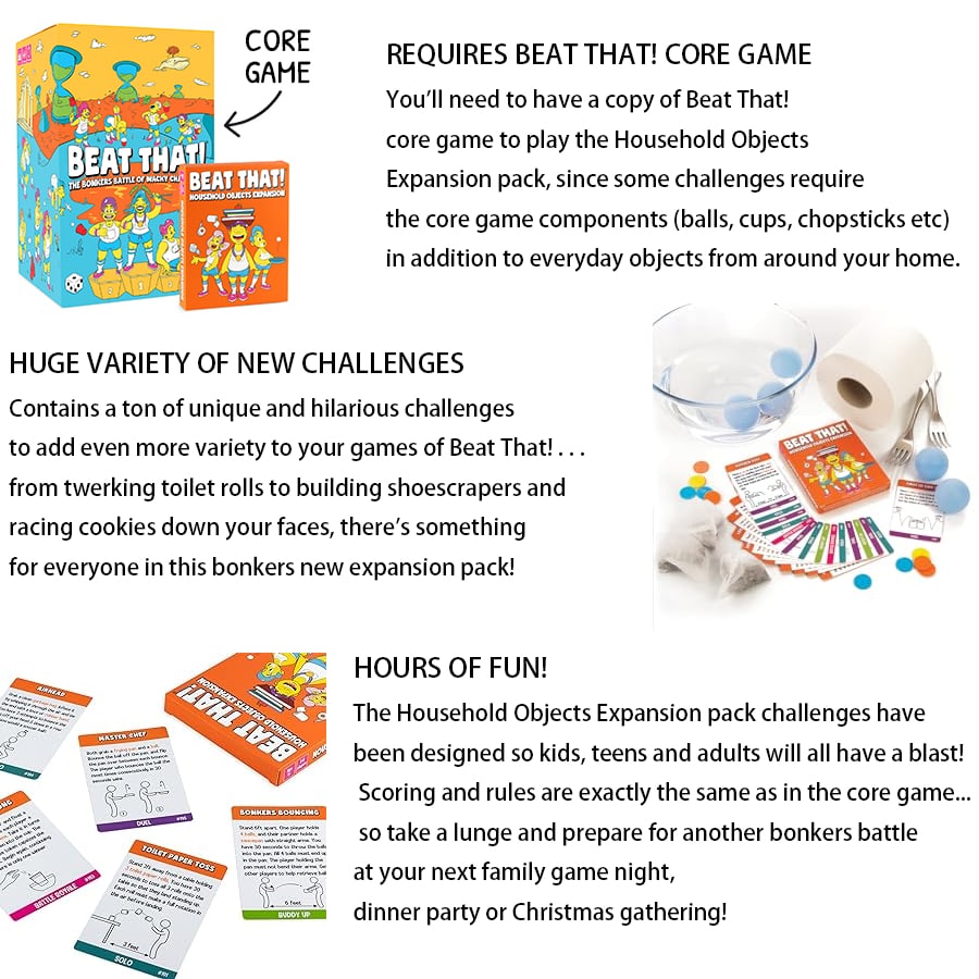 Gutter Games Beat That! Game And Household Objects Expansion Combo Pack ...