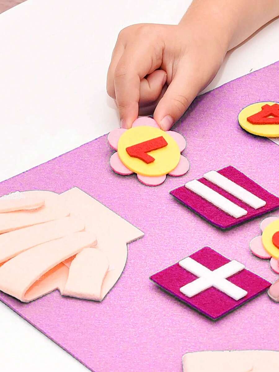 Felt Board Finger Numbers Counting Toy, Toddler Early Educational ...