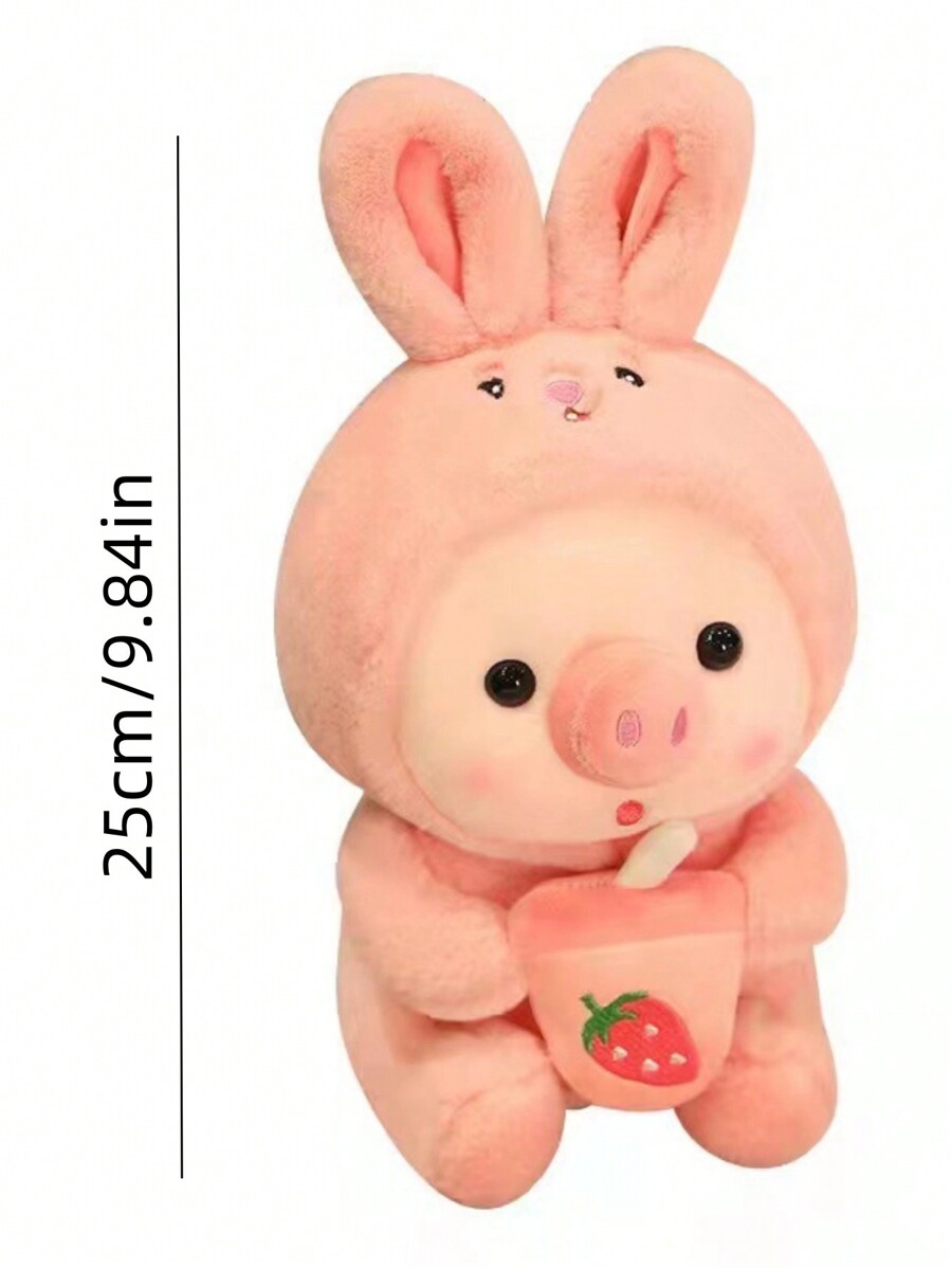 1pc Super Cute Transformed Milk Tea Pig Plush Toy Piggy Doll Doll ...