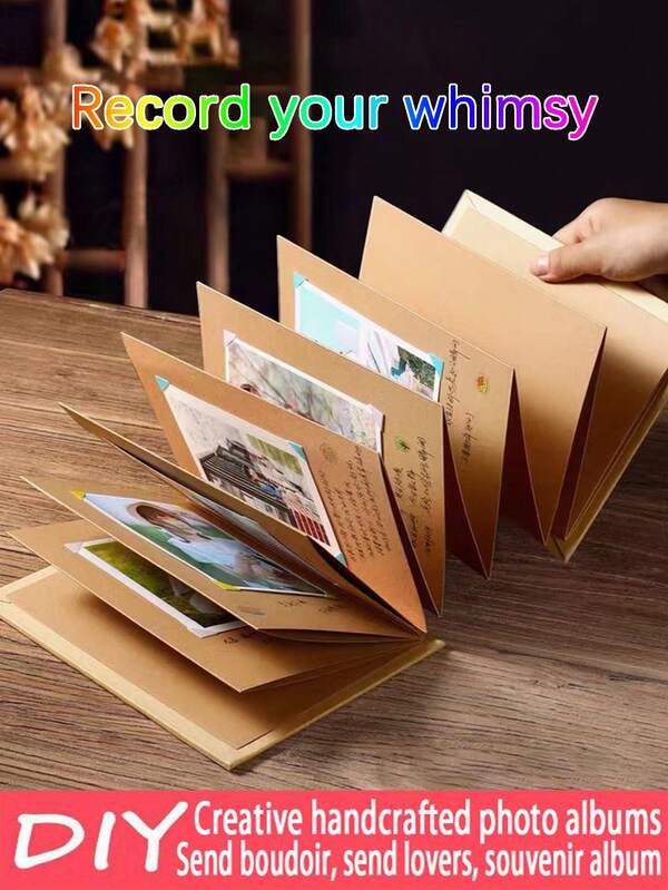 Diy Vintage Foldable Photo Album, Creative And Personalized Gift Idea ...