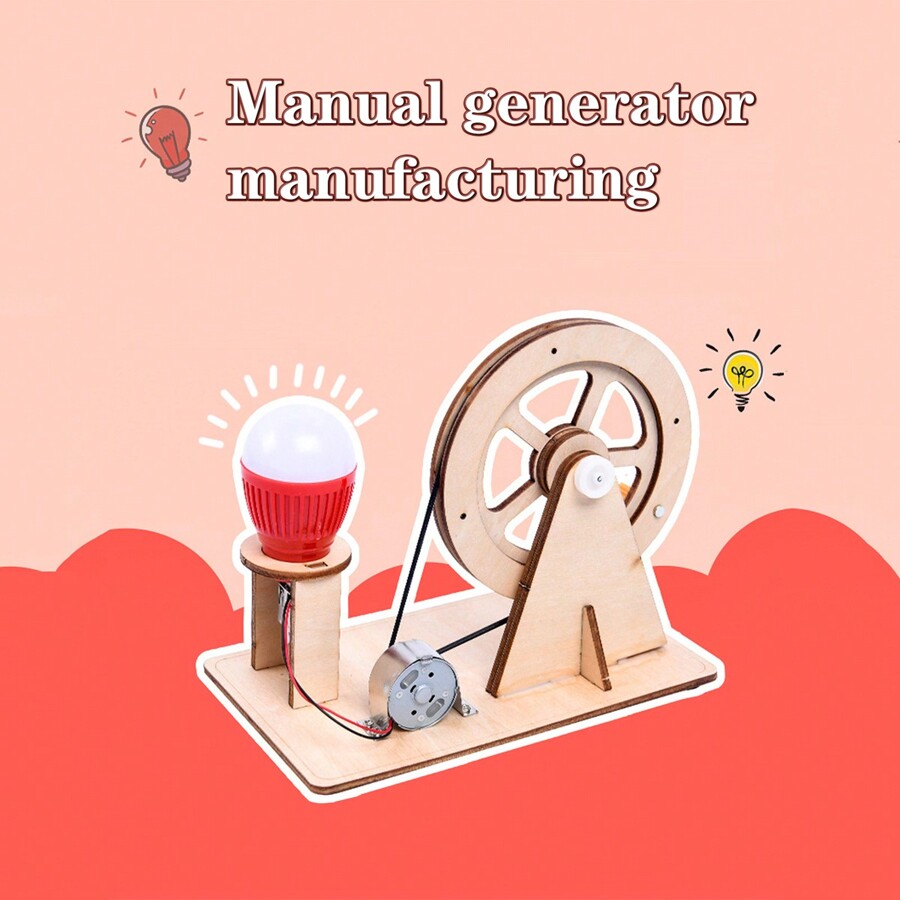 A Set Of Stem Scientific Educational Toy Kits, Hand-Cranked Generators ...