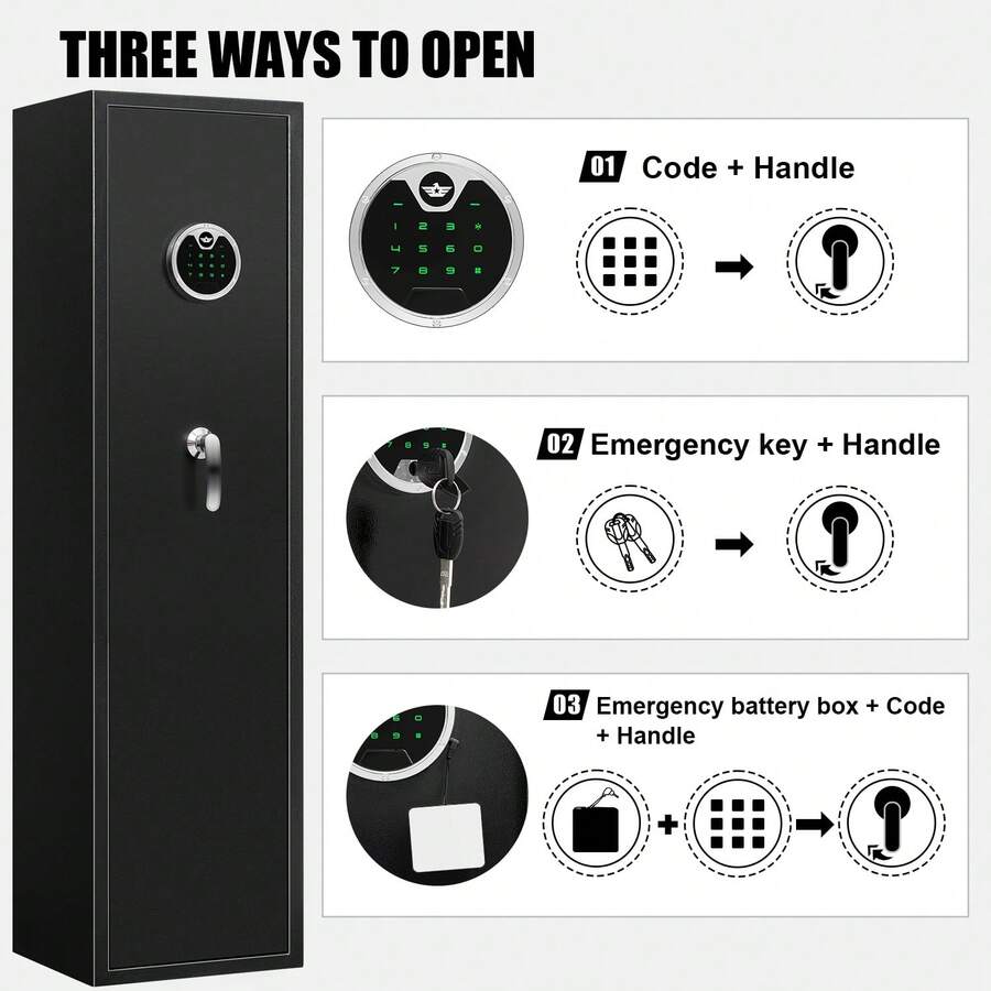 Electric Rifle Gun Safes, Digital Keypad For Home Rifle And Pistols ...