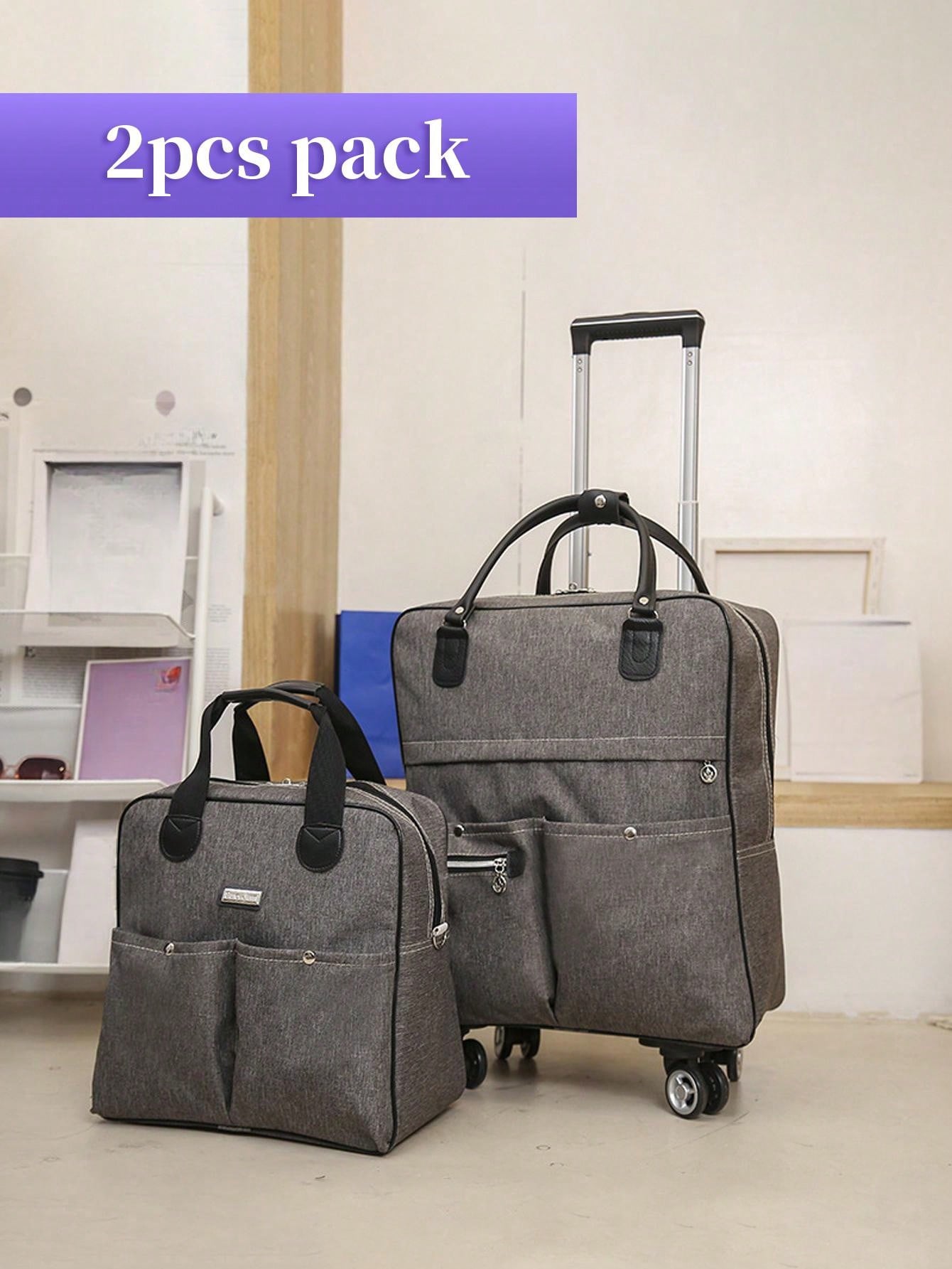 2pcs set Travel Boarding Case,lightweight Travel Storage Bag with ...