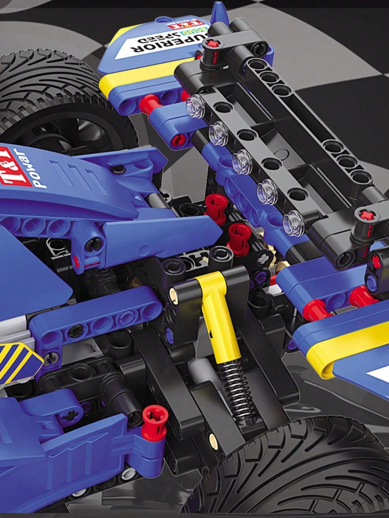 Assembly Formula Racing Car Model Toy, Building Block Race Car Diy Kit ...