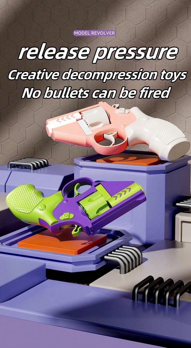 Purple Revolver Carrot Gun Smashing Cannon Gravity Pistol Genuine ...