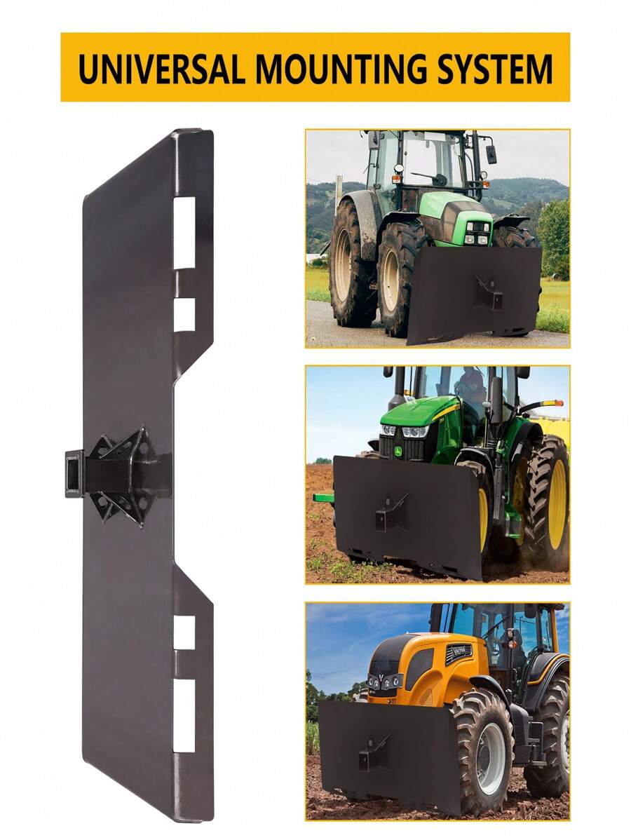 Fulvari 1/4" Skid Steer Mount Plate, Steel Quick Attachment Loader ...