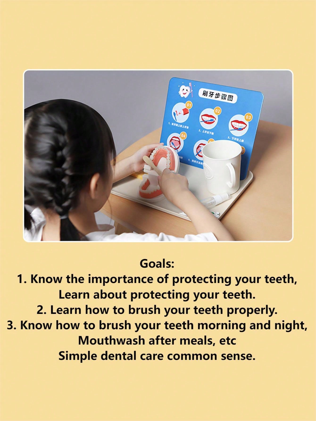 Montessori Fine Motor Skills Training Early Education Toy With Teeth ...