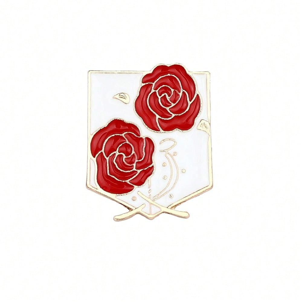 1 Pc Alloy Badge Freedom Wings Emblem, Defending Rose Emblem, Saber Of ...