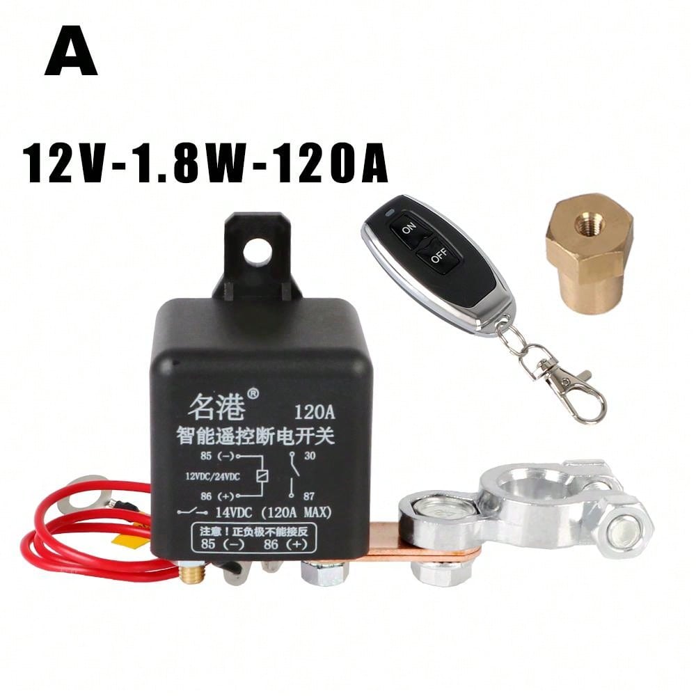 1PC Universal Battery Switch 12V 200A 120A Wireless Remote Control ...