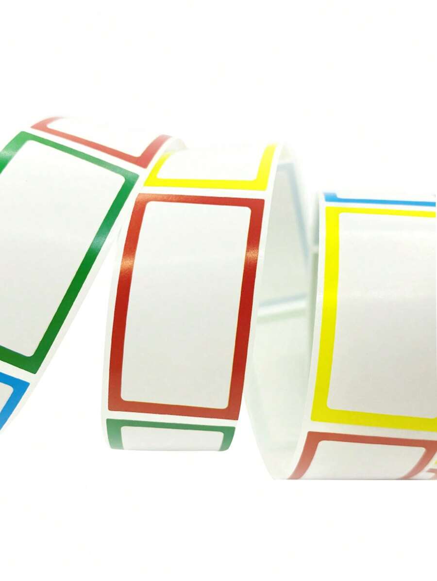 Colorful Blank Stickers Handwritten Marks Rolled Classification Marks ...