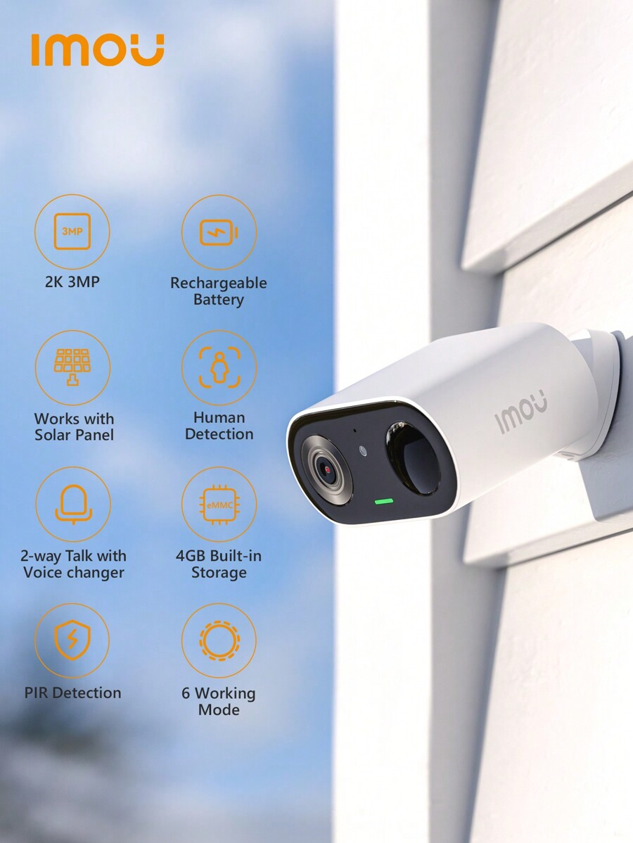 IMOU Cell Go (Kit) With Solar Panel Rechargeable Camera Wi-Fi ...