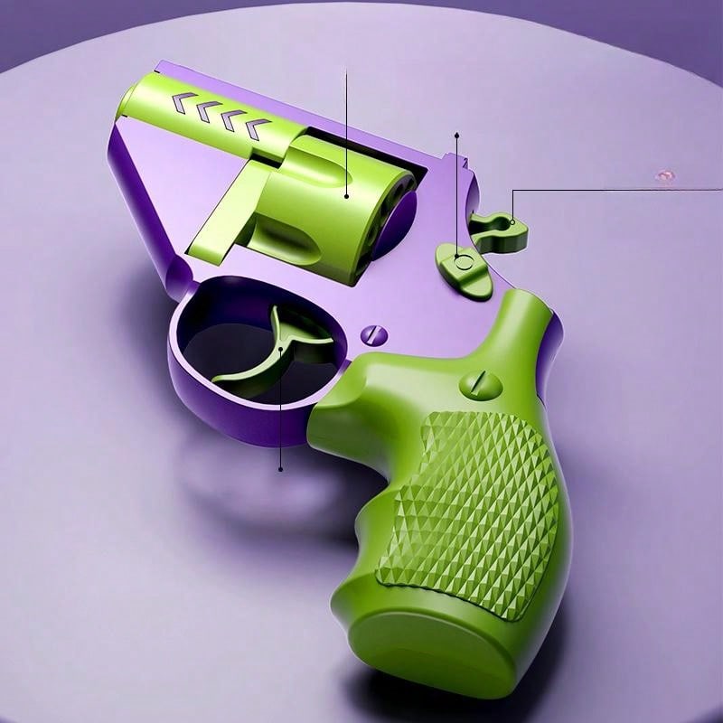 Purple Revolver Carrot Gun Smashing Cannon Gravity Pistol Genuine ...