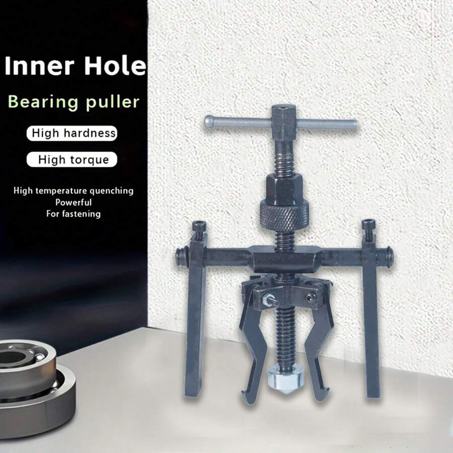 1pc Black Three Jaw Inner And Outer Bearing Puller Extractor Set, For ...